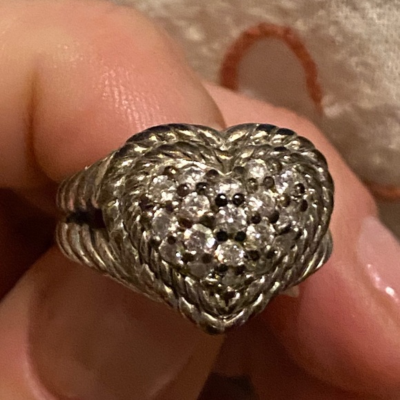 Judith Ripka | Jewelry | Judith Ripka Qvc Heart Ring | Poshmark